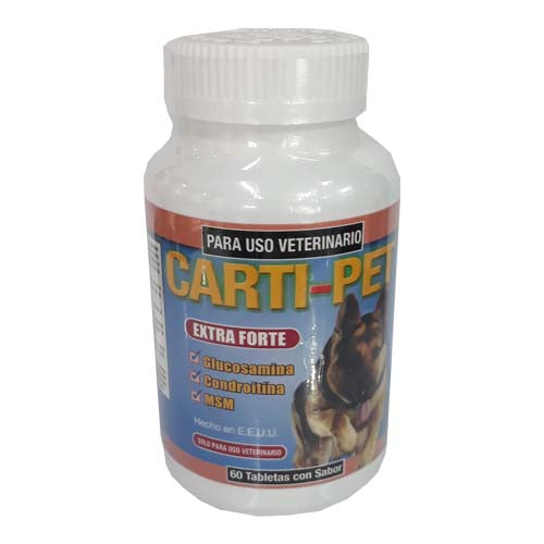 Carti-Pet 60 tabletas X Frasco – American Pets Panama