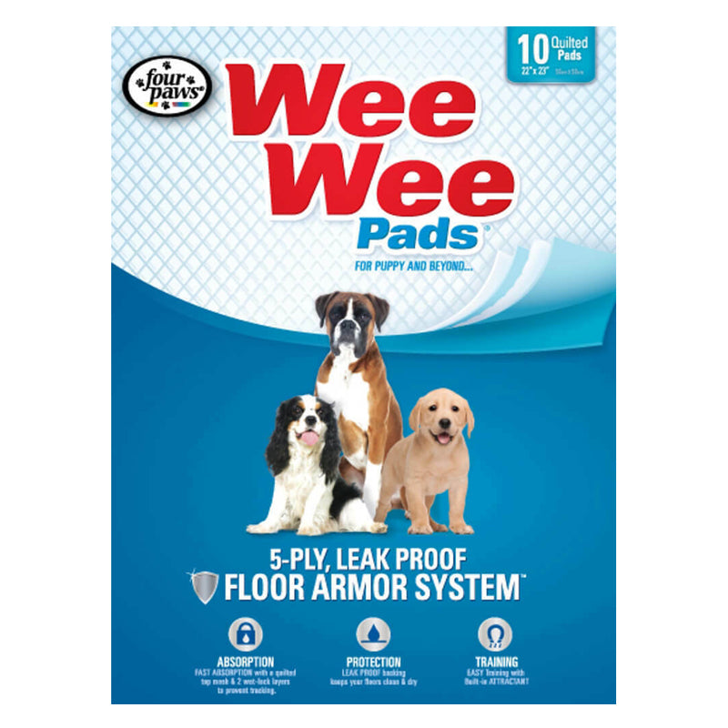 Four Paws Wee Wee Pads 24 Hrs 10 Unid. – American Pets Panama