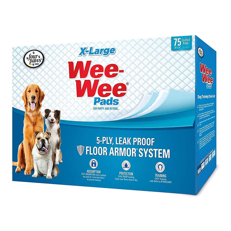 Four Paws Wee-Wee Pads x-large 75 Unid. – American Pets Panama