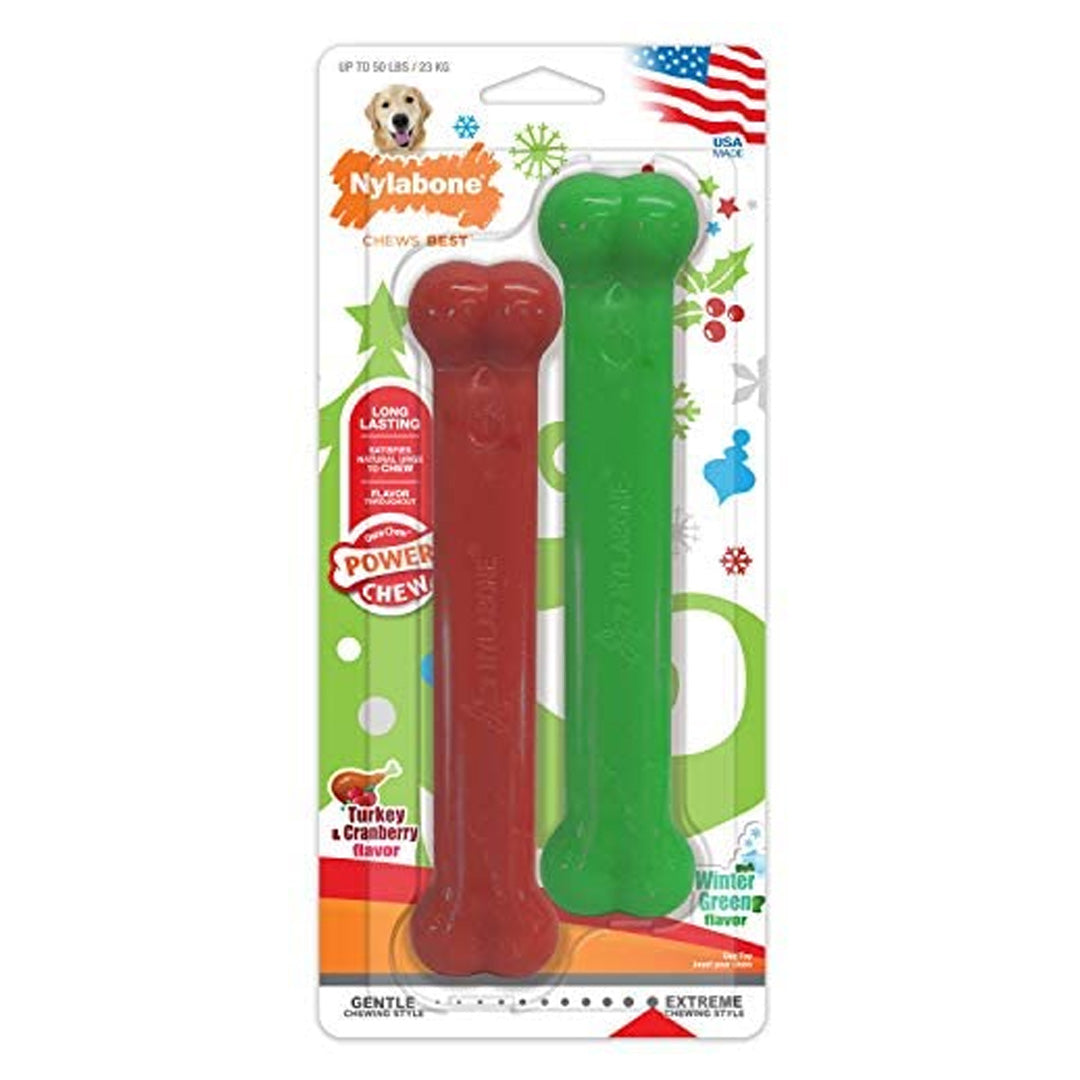 NYLABONE FDM NYLON SMTH SOUPER RED HOLLIDAY – American Pets Panama